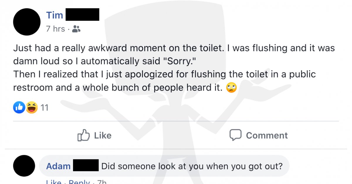 The awkward toilet moment - Facebook Fail of the Day | Webfail - Fail ...