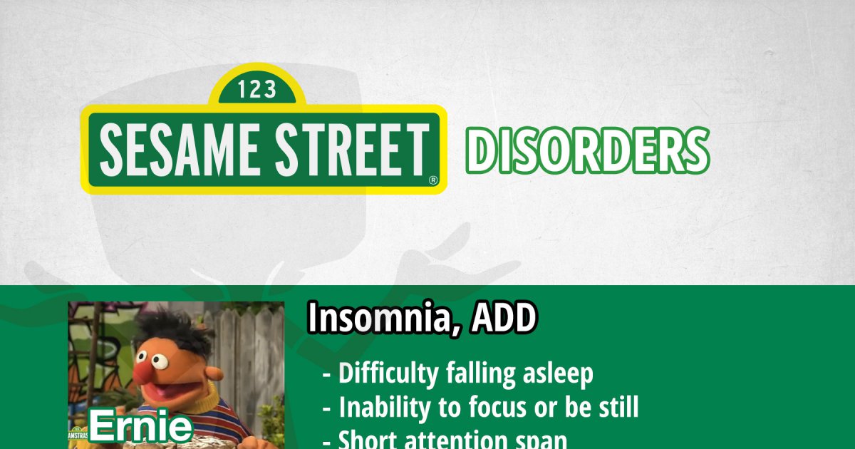 Sesame Street Disorders - Fun Picture | Webfail - Fail Pictures and ...