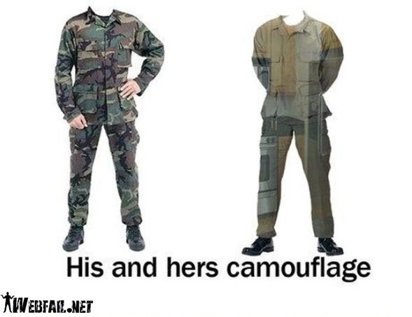 His and Hers Camouflage - WinFail Picture | Webfail - Fail Pictures and ...