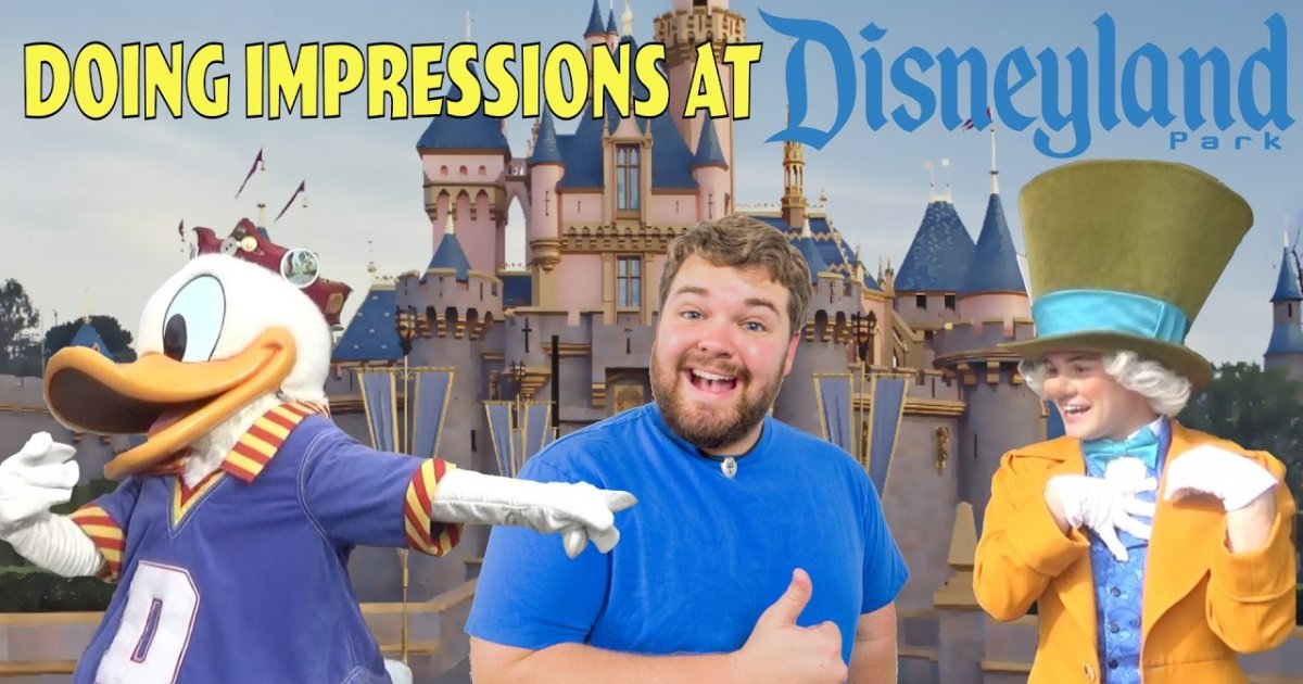 Doing Impression Of Disney Characters To Their Actual Character In ...