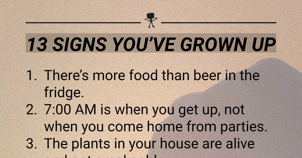 13 signs you've grown up | Webfail - Fail Pictures and Fail Videos
