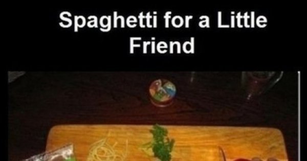 Spaghetti for a little friend - Win Picture | Webfail - Fail Pictures ...