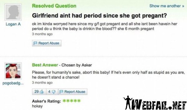 Question Regarding Pregnancy - Fail Picture | Webfail - Fail Pictures ...