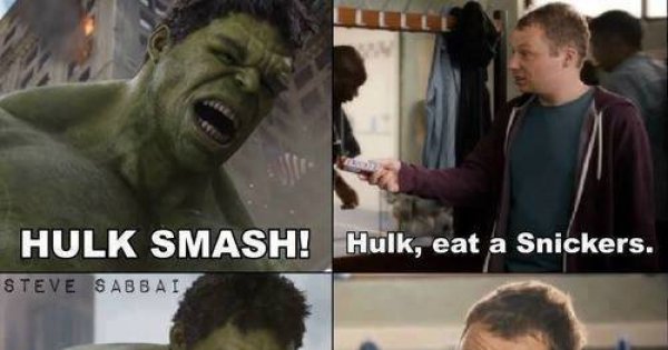 Hulk, eat a snickers - Fun Picture | Webfail - Fail Pictures and Fail ...