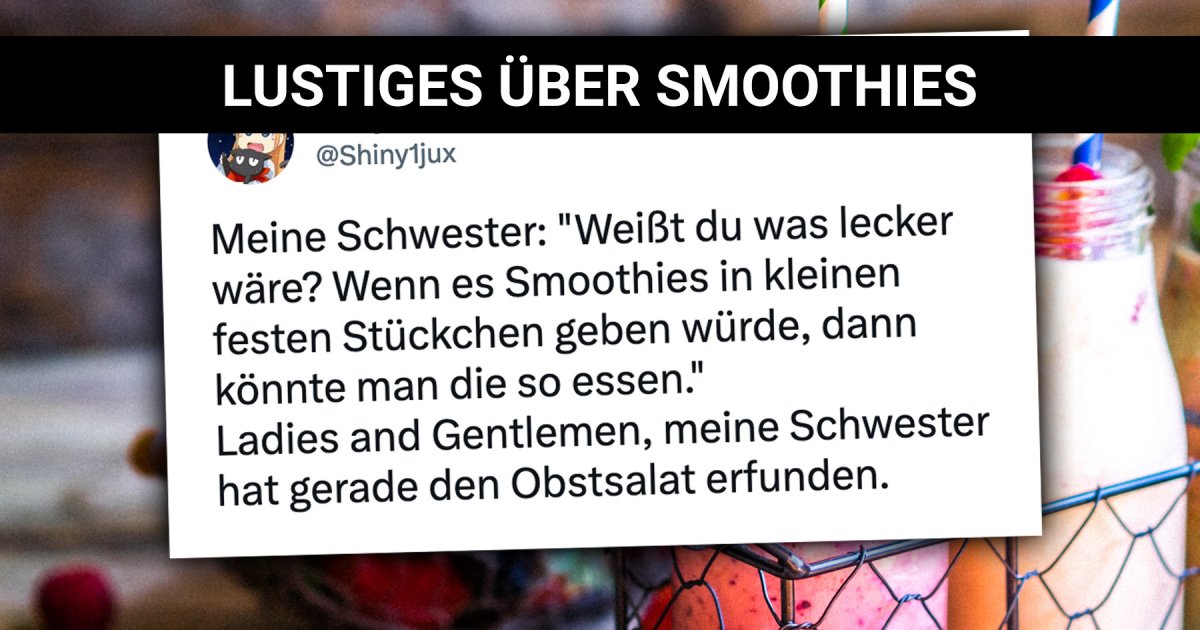 Fruchtiger Humor: Lustiges über Smoothies | Webfail - Fail Bilder und ...