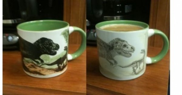 T-Rex mug that changes with temperature - Win Picture | Webfail - Fail ...