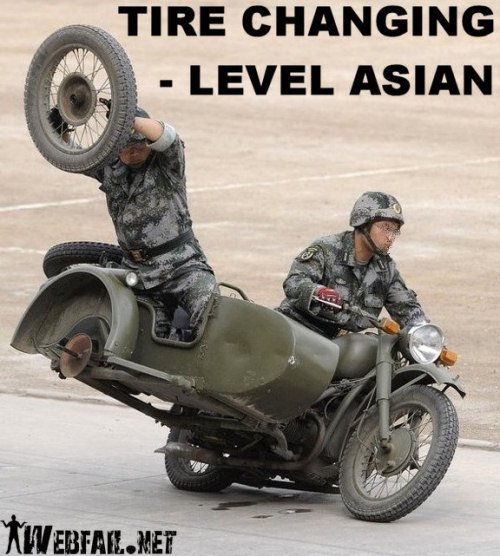 Tire Changing - Level Asian - Win Picture | Webfail - Fail Pictures and ...