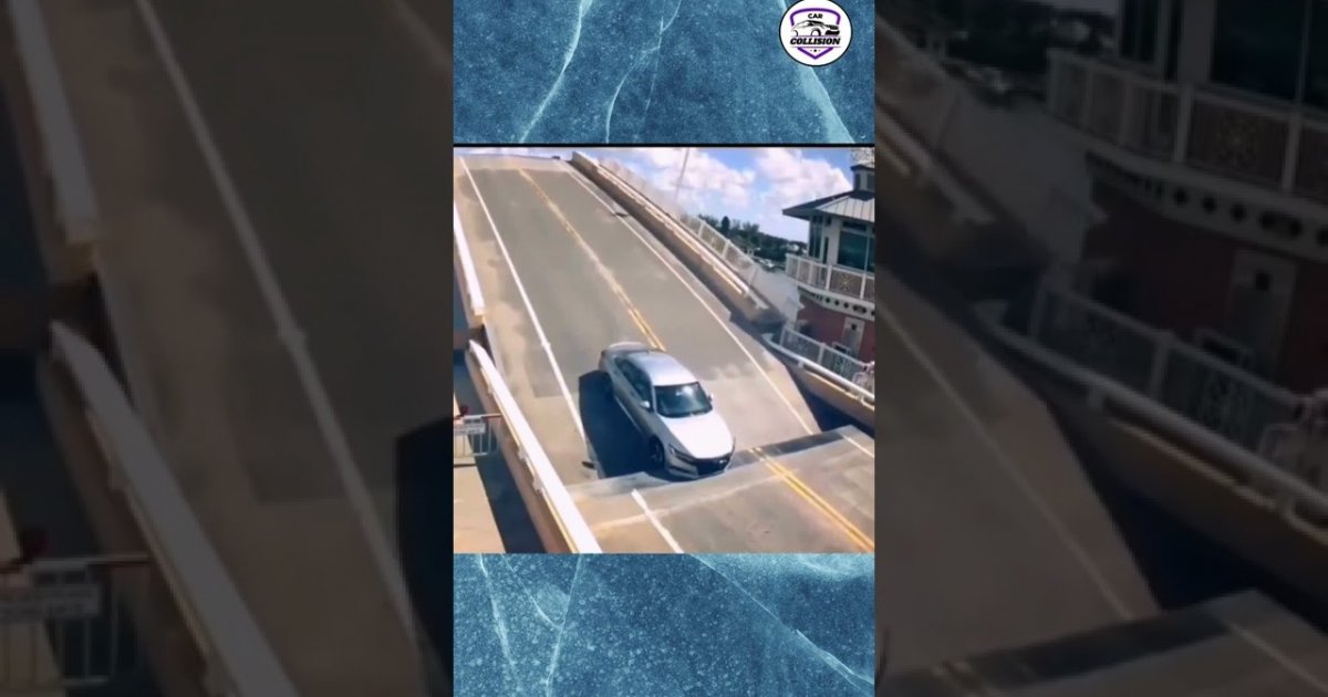 Driver Stops On Moving Bridge | Webfail - Fail Pictures and Fail Videos