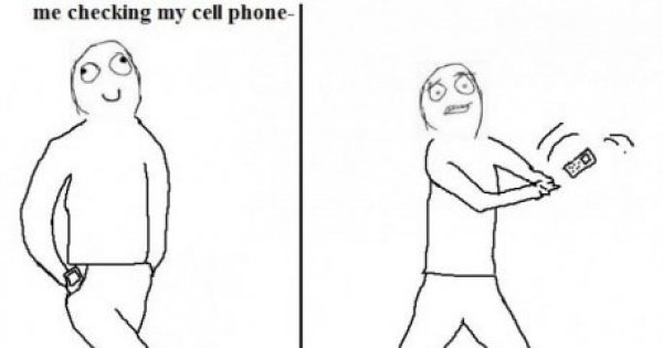 Checking my cell phone - Meme Picture | Webfail - Fail Pictures and ...