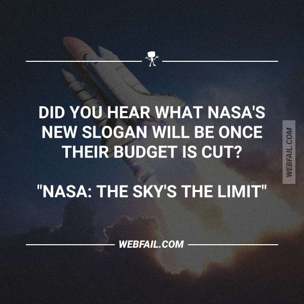 NASA's new slogan | Webfail - Fail Pictures and Fail Videos