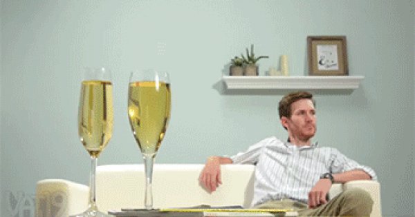 Ein Gläschen in Ehren kann niemand verwehren. Stößchen! - Fun Gif ...