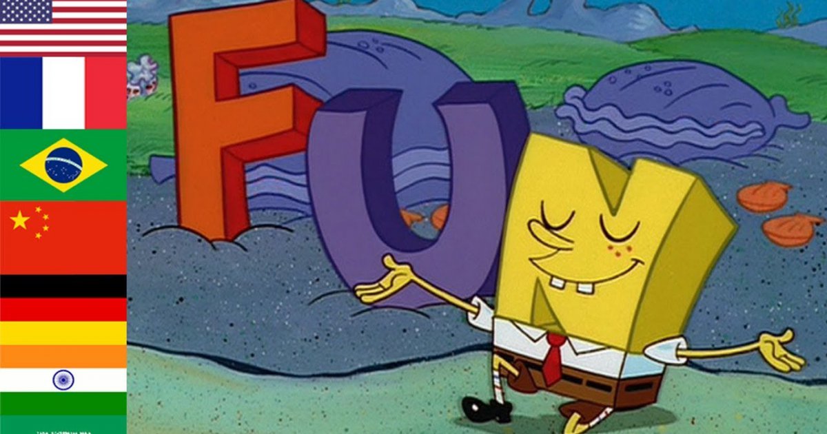 SpongeBob SquarePants "FUN" Song In 17 Different Languages | Webfail ...