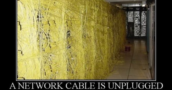 A network cable is unplugged - Fail Picture | Webfail - Fail Pictures ...