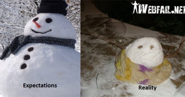 Snowman - Expectation Vs. Reality - Fail Picture | Webfail - Fail ...