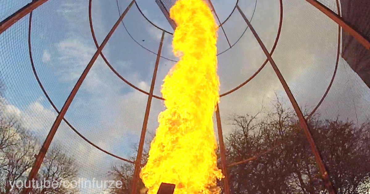 Colin Furze lights fireworks with a giant fire tornado | Webfail - Fail ...