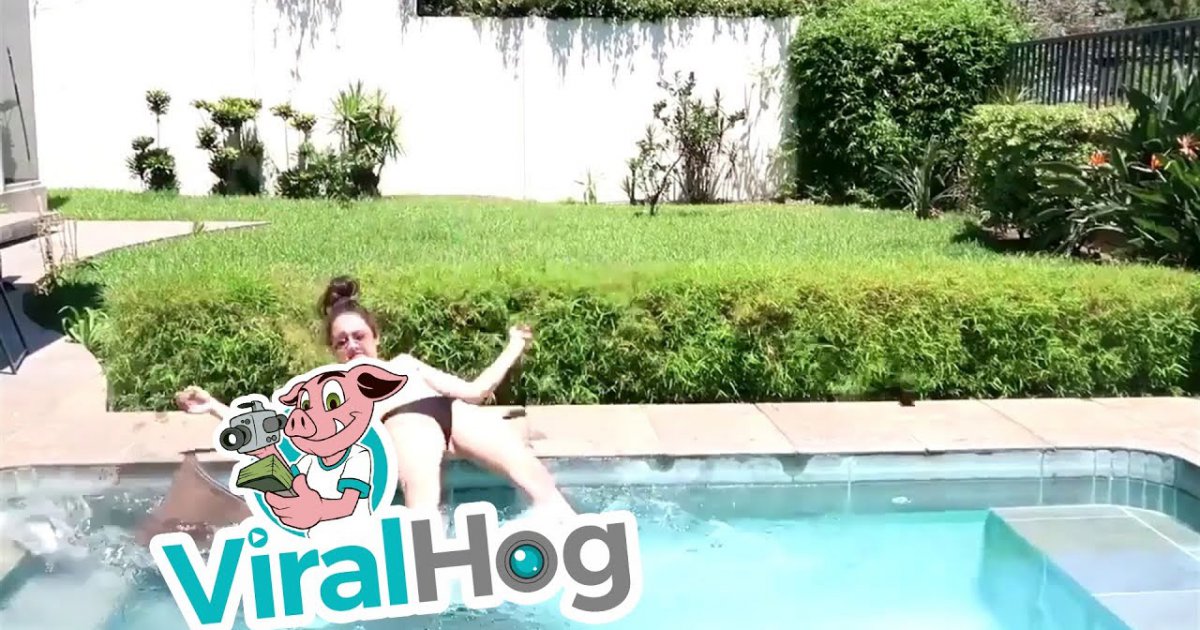 Girl Slips At Swimming Pool | Webfail - Fail Pictures and Fail Videos